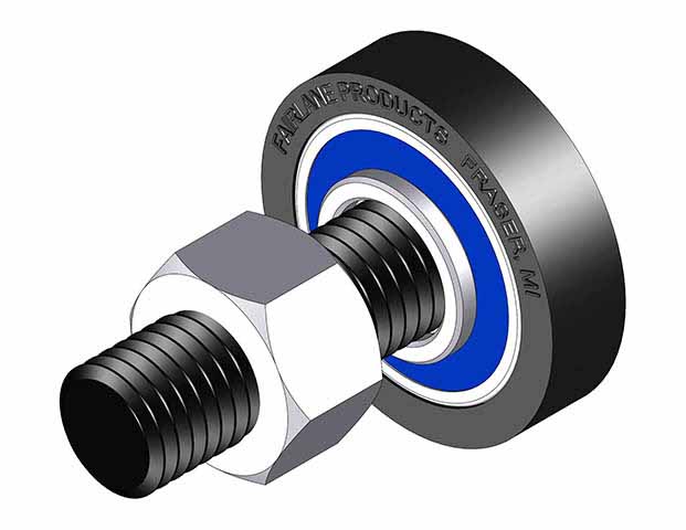 Urethane Covered Bearing - Stud Mount - 95 Dur - 1.75 in Dia X ..438 in ...