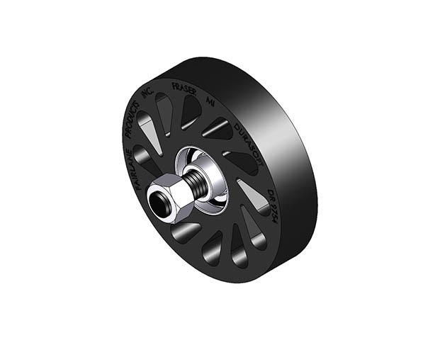 DuraSoft® Roller - Precision Sealed Stud Mount - 20 Dur Neoprene - 4.00 ...