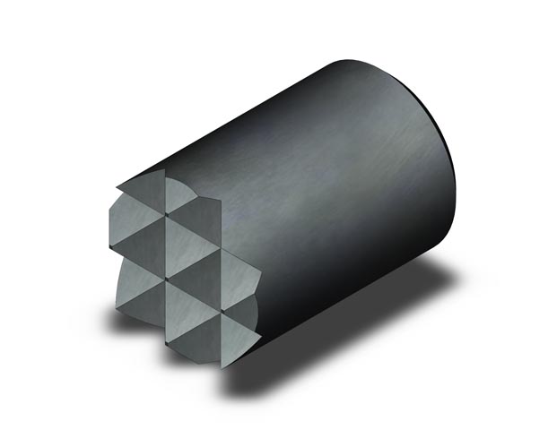 Tool Steel Gripper - Round w/ Blind Hole - 1/4 in Dia X 3/8 in - Extra Fine