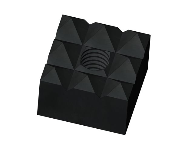 Tool Steel Gripper - Square - 1/2 in X 3/8 in - Coarse