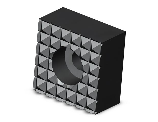 Tool Steel Gripper - Square w/ C'Bore - 20 mm X 12 mm - Fine