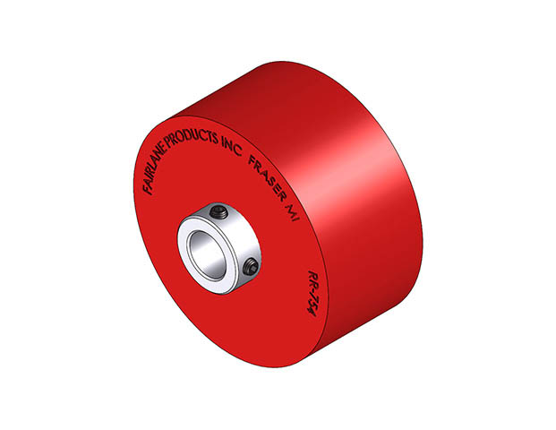 Solid Roller - 3/4 in Shaft Drive - 80 Dur Urethane - 4.00 in Dia X 1. ...