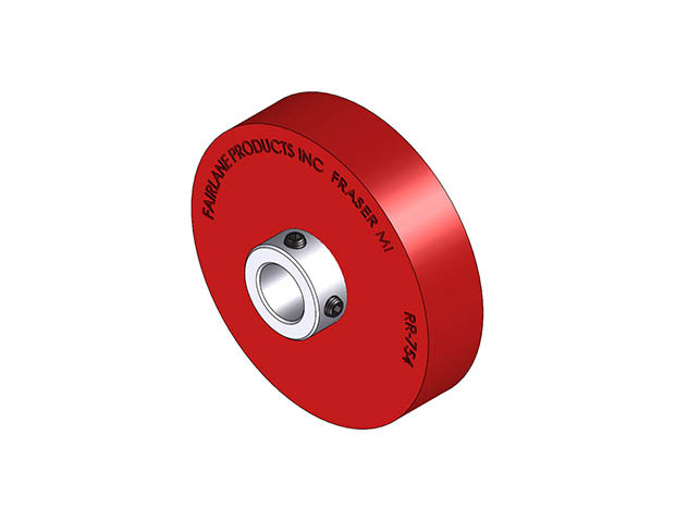Solid Roller - 3/4 in Shaft Drive - 80 Dur Urethane - 4.00 in Dia X 0. ...